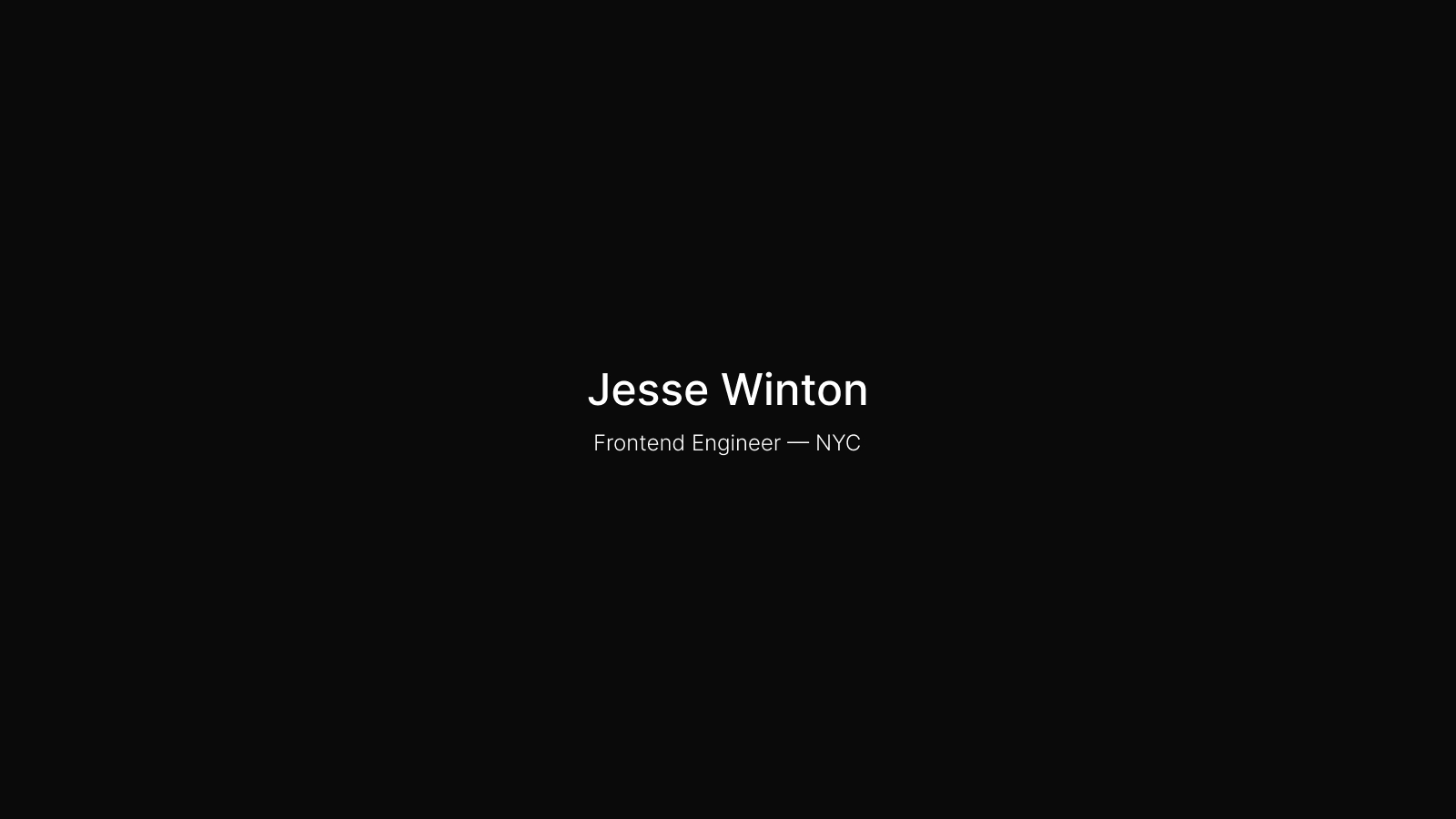 Jesse Winton